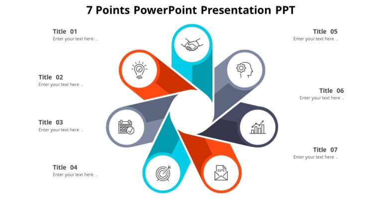7 Points PowerPoint Presentation PPT : 100% Editable PPTx