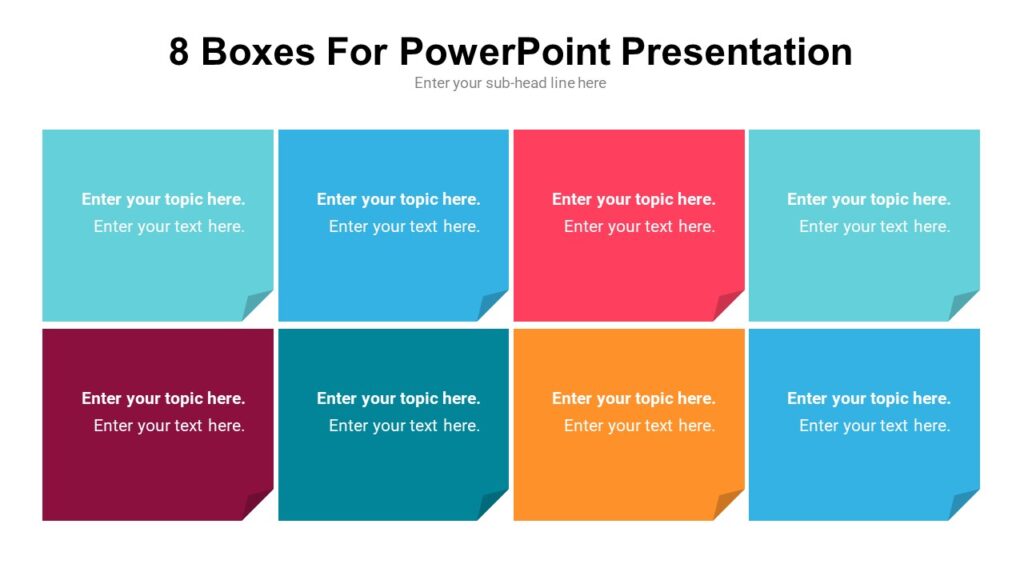 8 Boxes For PowerPoint Presentation - PPTUniverse