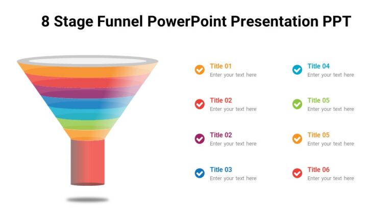 8 Stage Funnel PowerPoint Presentation PPT - PPTUniverse