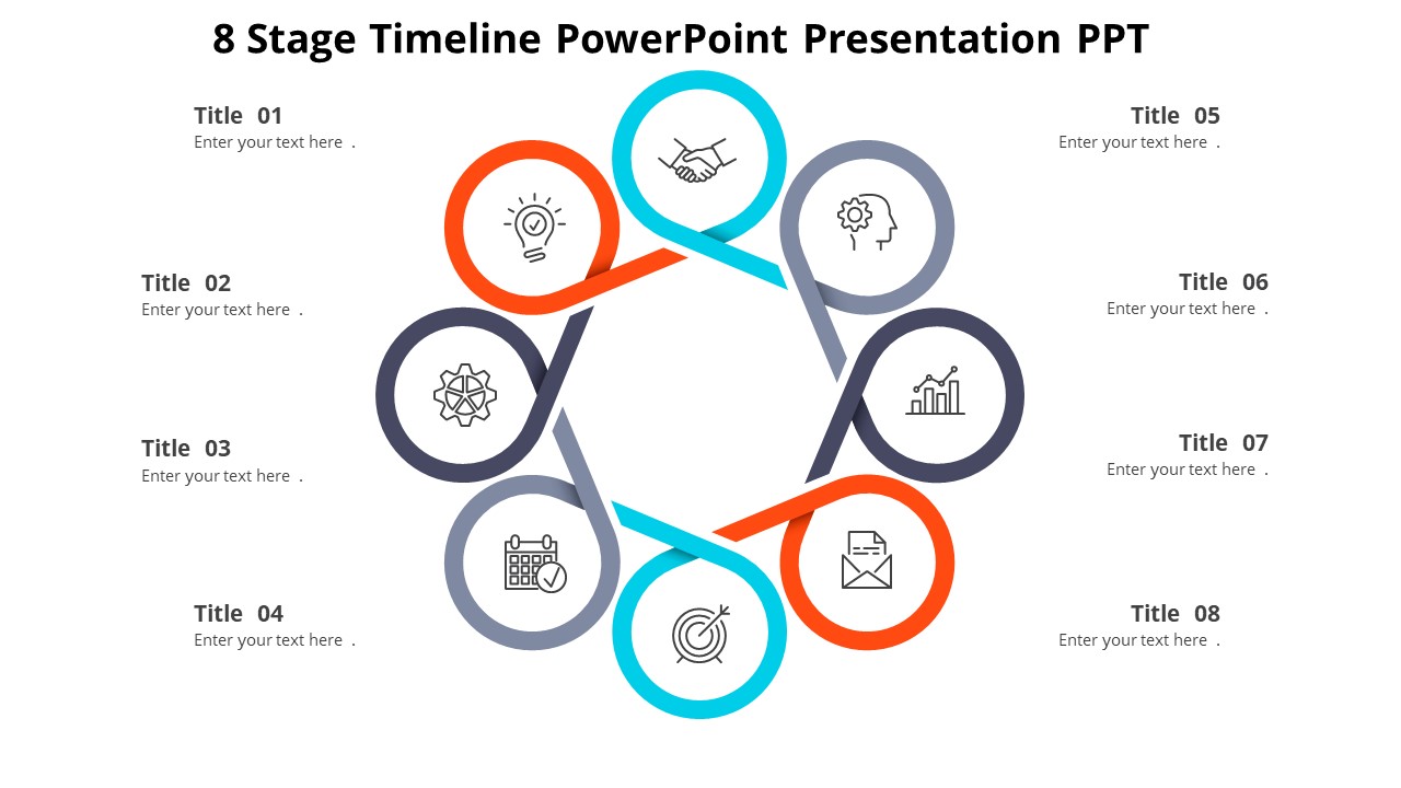 8 Stage Timeline PowerPoint Presentation PPT - PPTUniverse