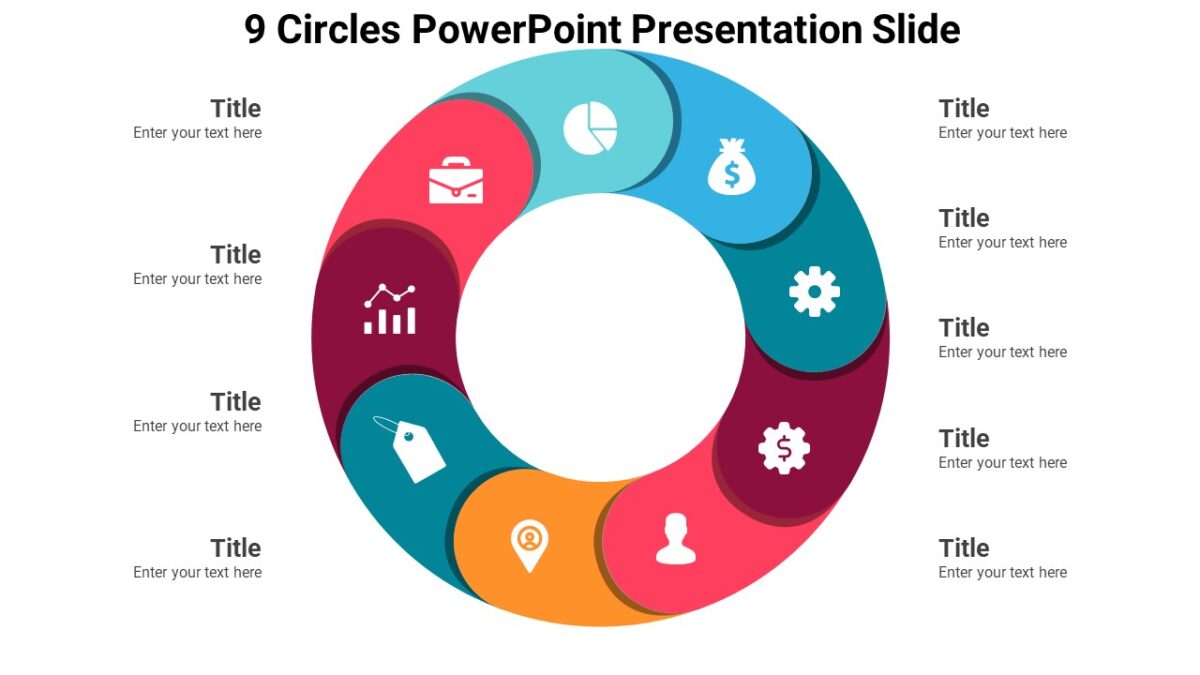 9 Circles PowerPoint Presentation Slide - PPTUniverse