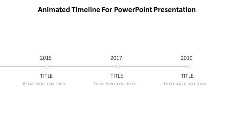 Animated Timeline For PowerPoint Presentation - PPTUniverse