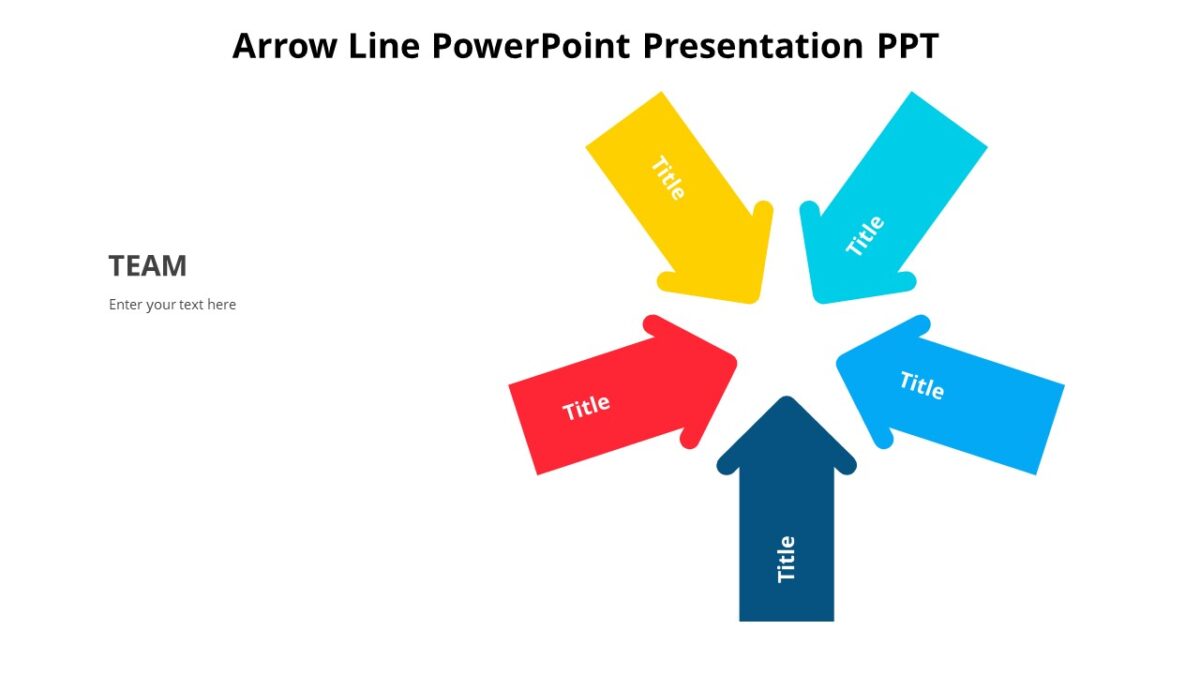 Arrow Line PowerPoint Presentation PPT : 100% Editable PPTx