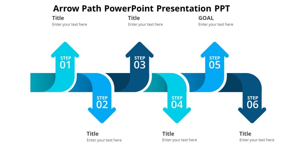 Arrow Path PowerPoint Presentation PPT : 100% Editable PPTx