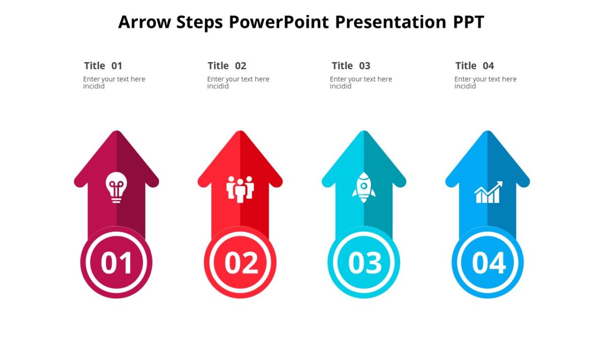 Arrow Steps PowerPoint Presentation PPT : 100% Editable PPTx