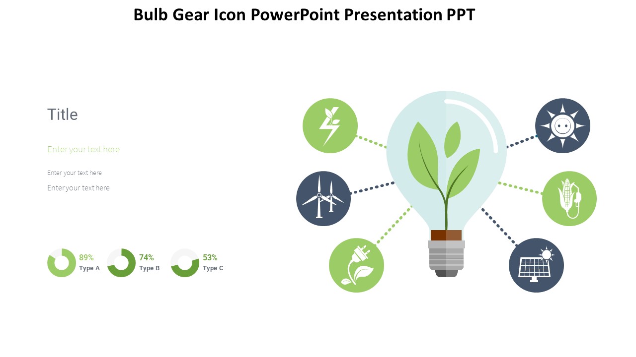 Bulb Gear Icon PowerPoint Presentation PPT - PPTUniverse