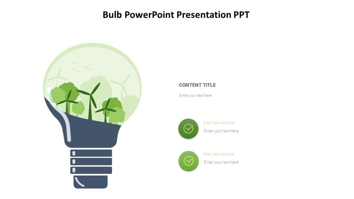 Bulb PowerPoint Presentation PPT : 100% Editable PPTx