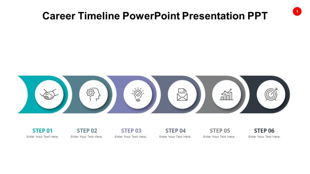 Career Timeline PowerPoint Presentation PPT : 100% Editable PPTx