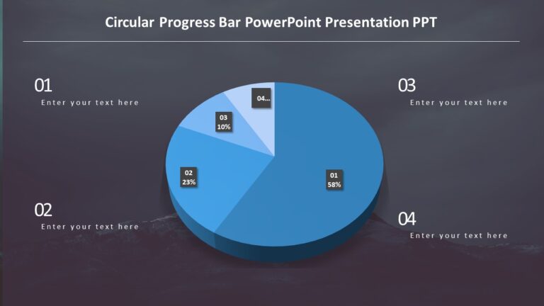 Circular Progress Bar PowerPoint Presentation PPT : 100% Editable PPTx