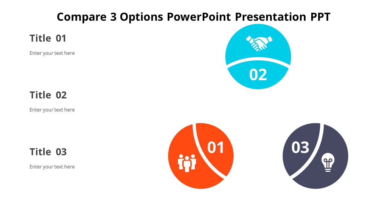 Compare 3 Options PowerPoint Presentation PPT - PPTUniverse