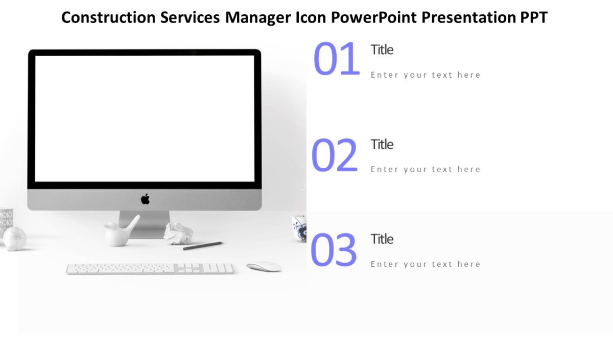 Construction Services Manager Icon PowerPoint Presentation PPT : 100% ...