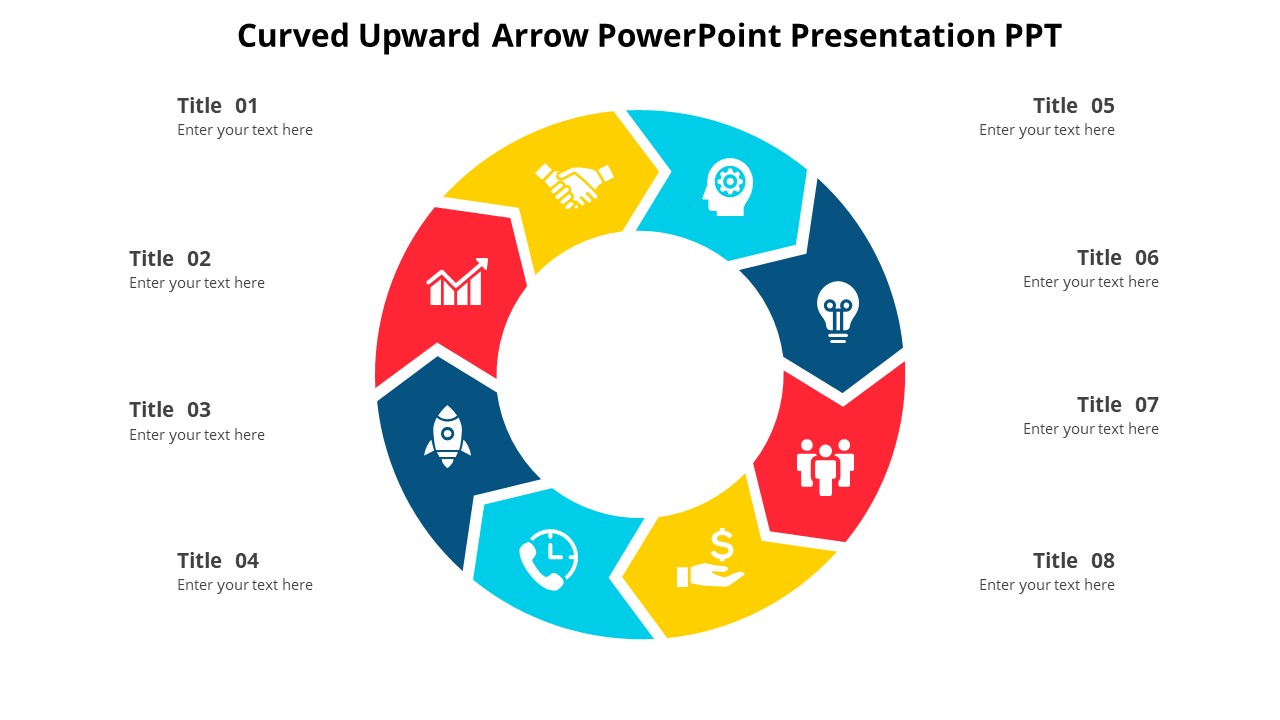 Curved Upward Arrow PowerPoint Presentation PPT - PPTUniverse