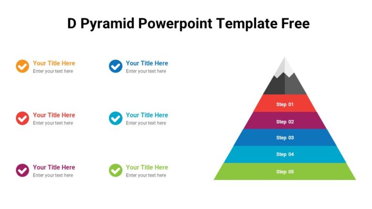 D Pyramid Powerpoint Template Free : 100% Editable PPTx