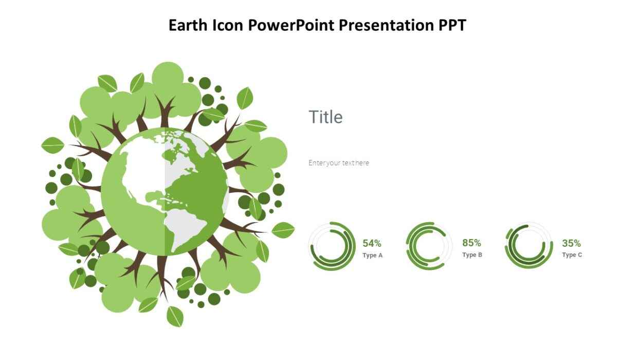 Earth Icon PowerPoint Presentation PPT : 100% Editable PPTx
