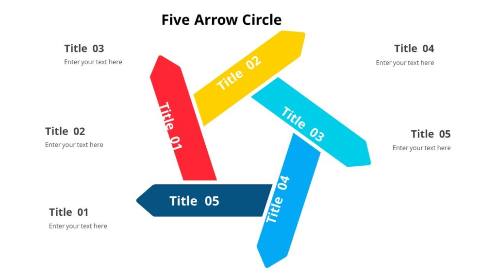 Five Arrow Circle - PPTUniverse