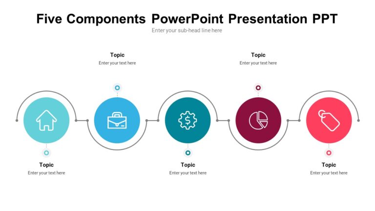 Five Components PowerPoint Presentation PPT - PPTUniverse