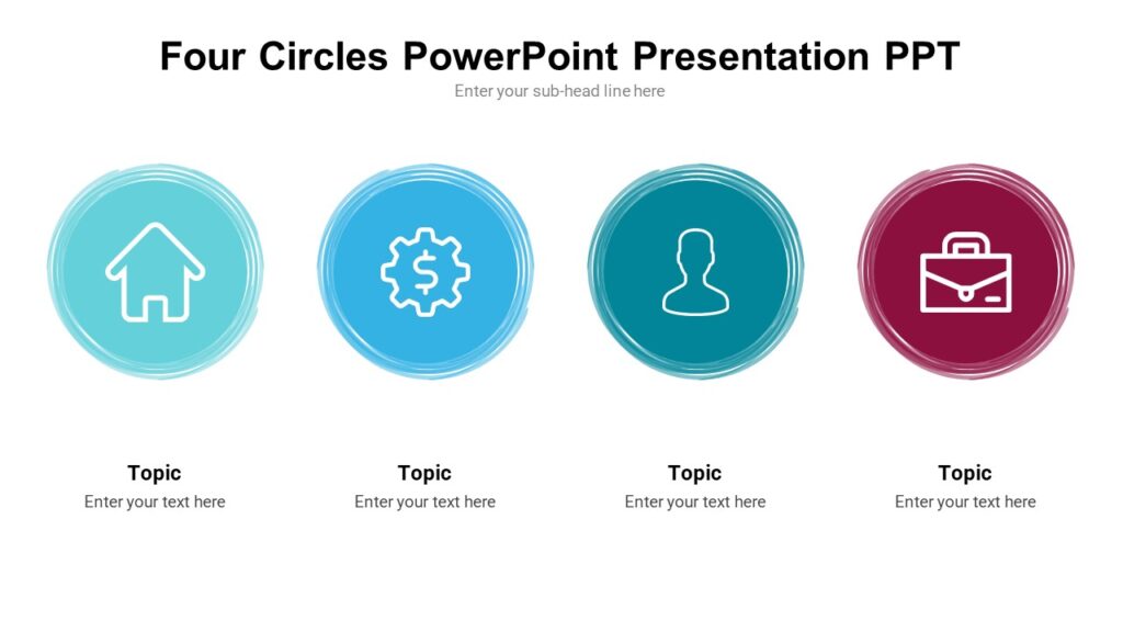 Four Circles PowerPoint Presentation PPT - PPTUniverse