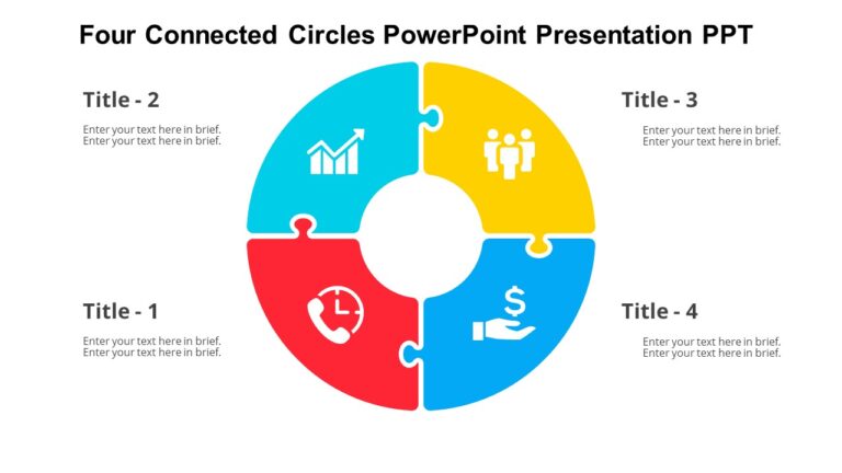 Four Connected Circles PowerPoint Presentation PPT - PPTUniverse