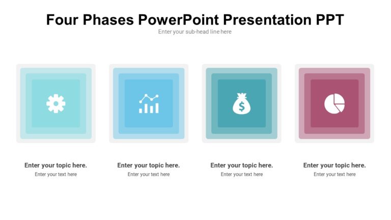 Four Phases PowerPoint Presentation PPT : 100% Editable PPTx