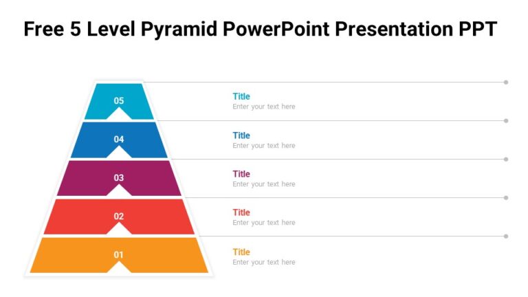 Free 5 Level Pyramid PowerPoint Presentation PPT : 100% Editable PPTx