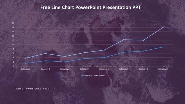 Free Line Chart PowerPoint Presentation PPT : 100% Editable PPTx