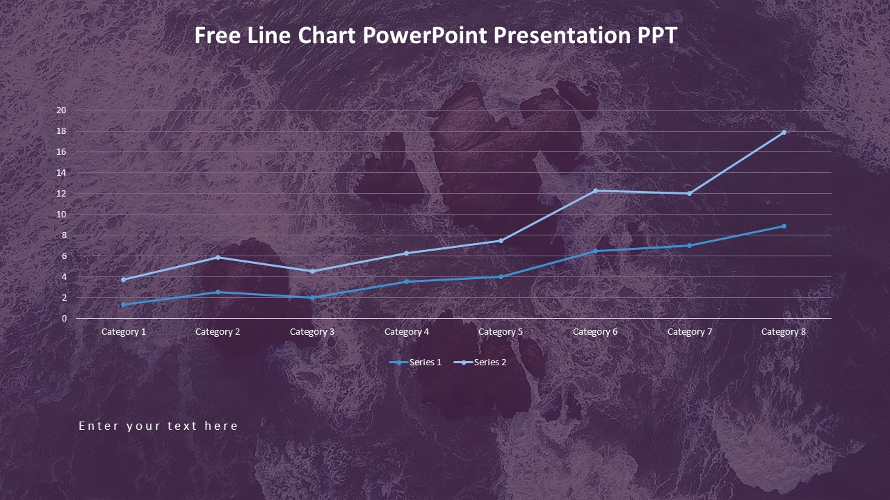 Free Line Chart PowerPoint Presentation PPT - PPTUniverse