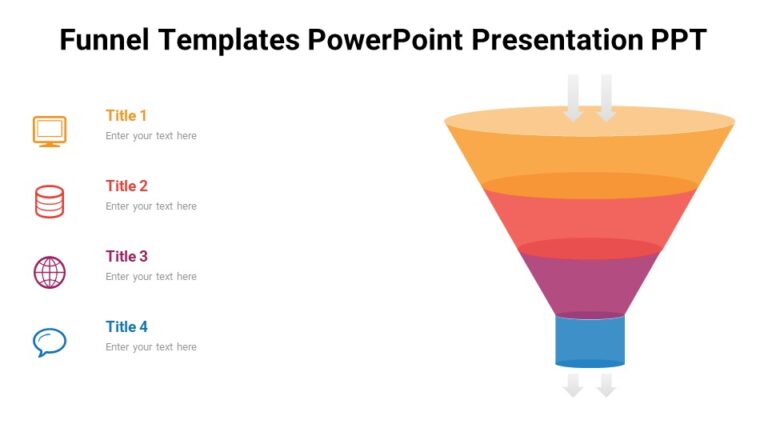 Funnel Templates PowerPoint Presentation PPT : 100% Editable PPTx
