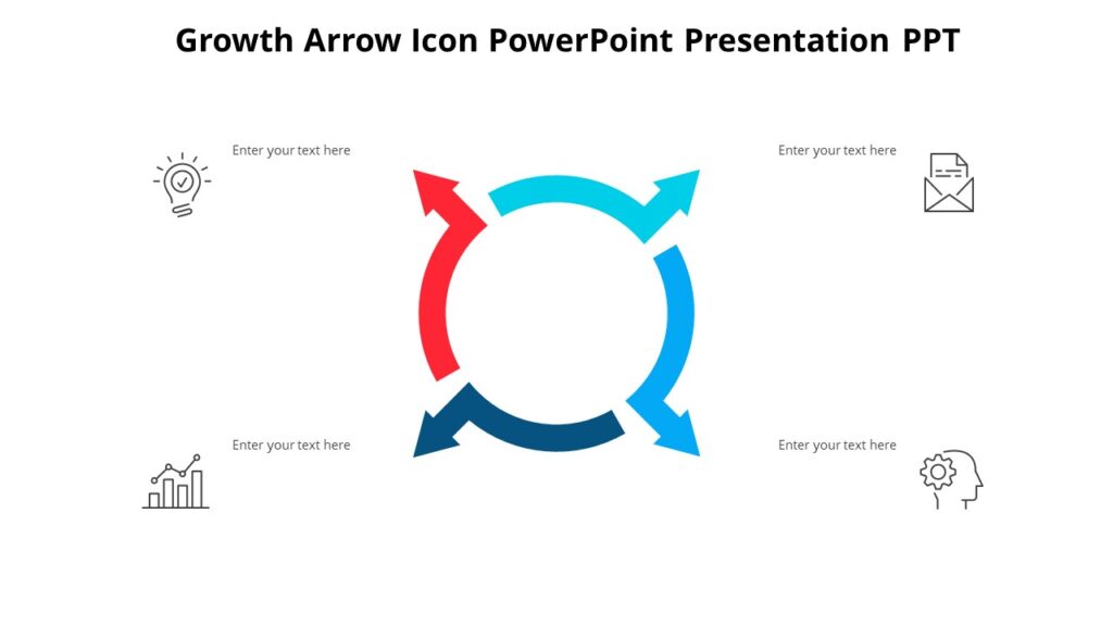 Growth Arrow Icon PowerPoint Presentation PPT - PPTUniverse