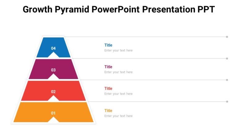 Growth Pyramid PowerPoint Presentation PPT : 100% Editable PPTx