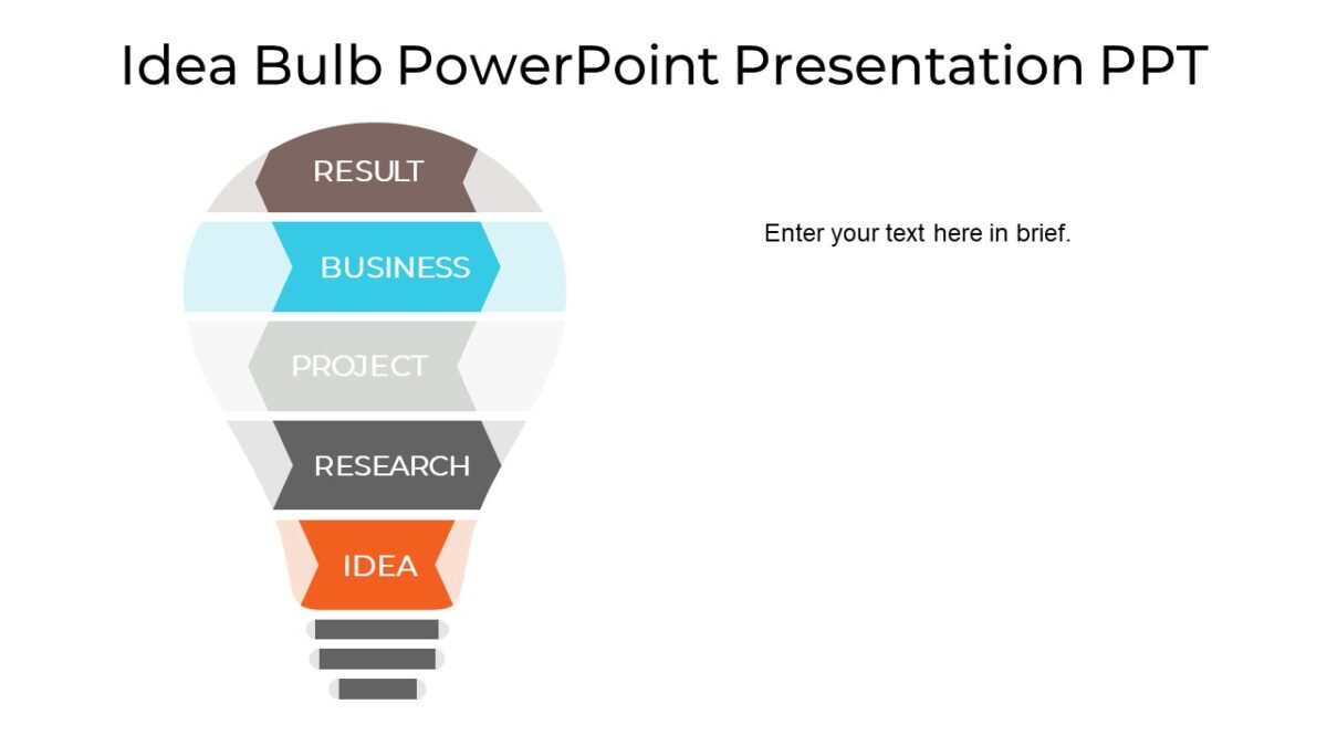 Idea Bulb PowerPoint Presentation PPT : 100% Editable PPTx