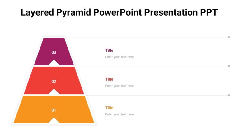 Layered Pyramid PowerPoint Presentation PPT : 100% Editable PPTx