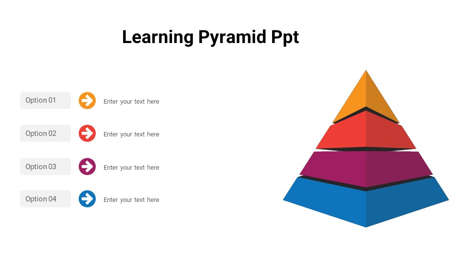 Learning Pyramid Ppt - PPTUniverse