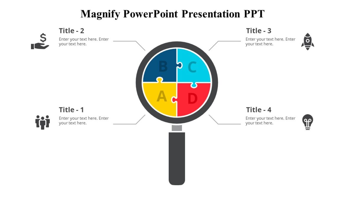 Magnify PowerPoint Presentation PPT : 100% Editable PPTx
