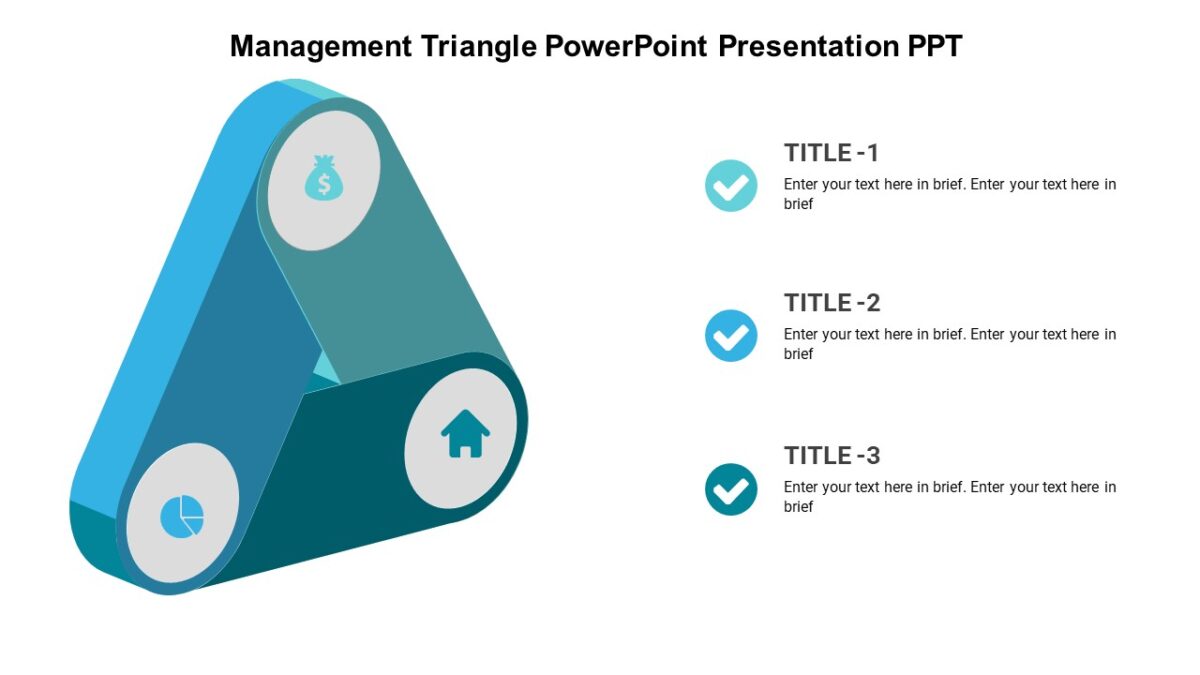 Management Triangle PowerPoint Presentation PPT : 100% Editable PPTx
