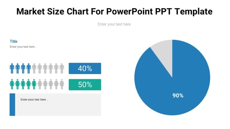 Market Size Chart For PowerPoint PPT Template - PPTUniverse