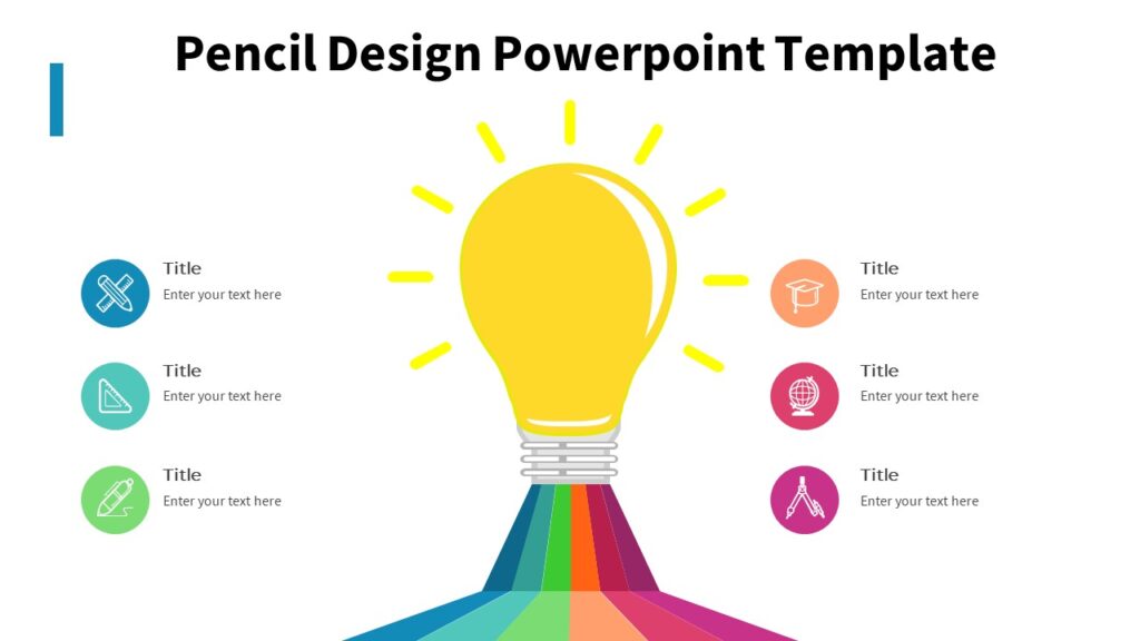 Pencil Design Powerpoint Template : 100% Editable PPTx