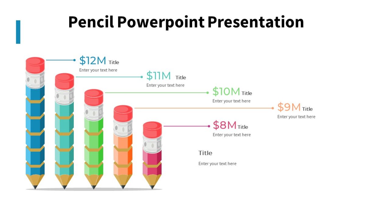 Pencil Powerpoint Presentation : 100% Editable PPTx