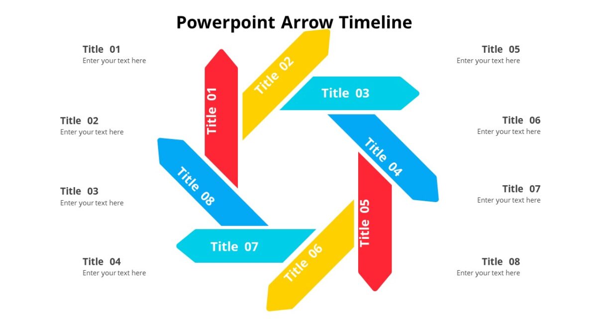 Powerpoint Arrow Timeline : 100% Editable PPTx