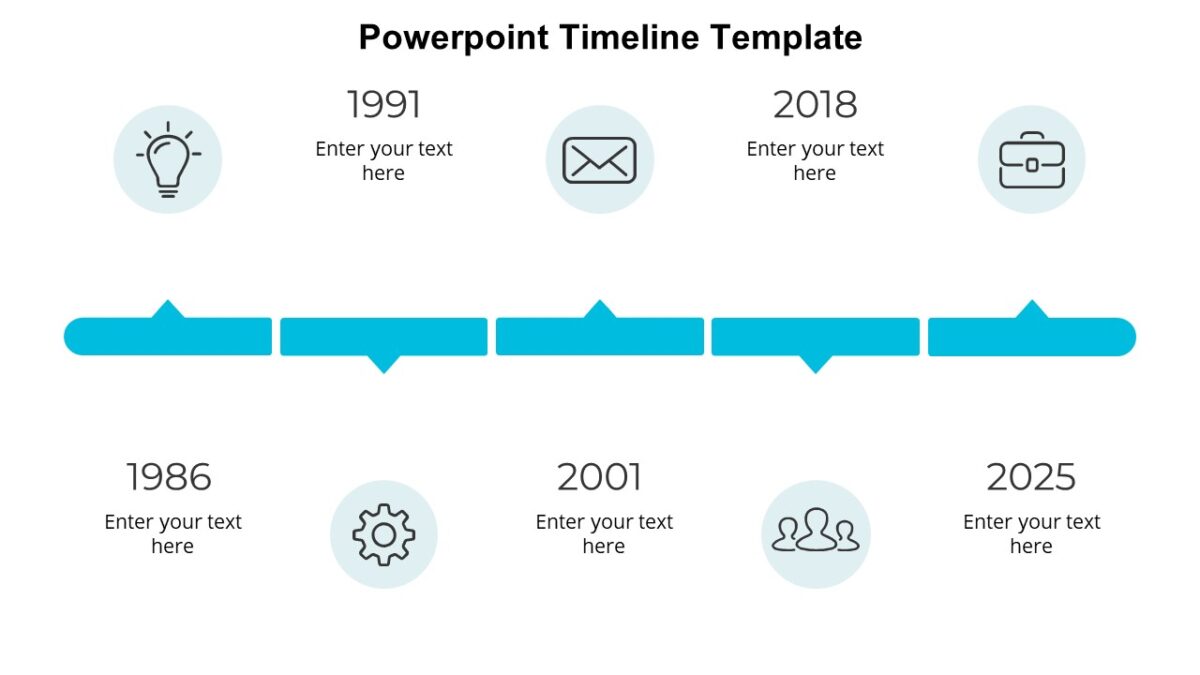 Powerpoint Timeline Template : 100% Editable PPTx