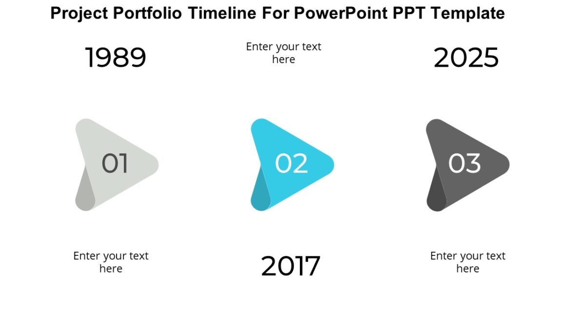 Project Portfolio Timeline For PowerPoint PPT Template : 100% Editable PPTx