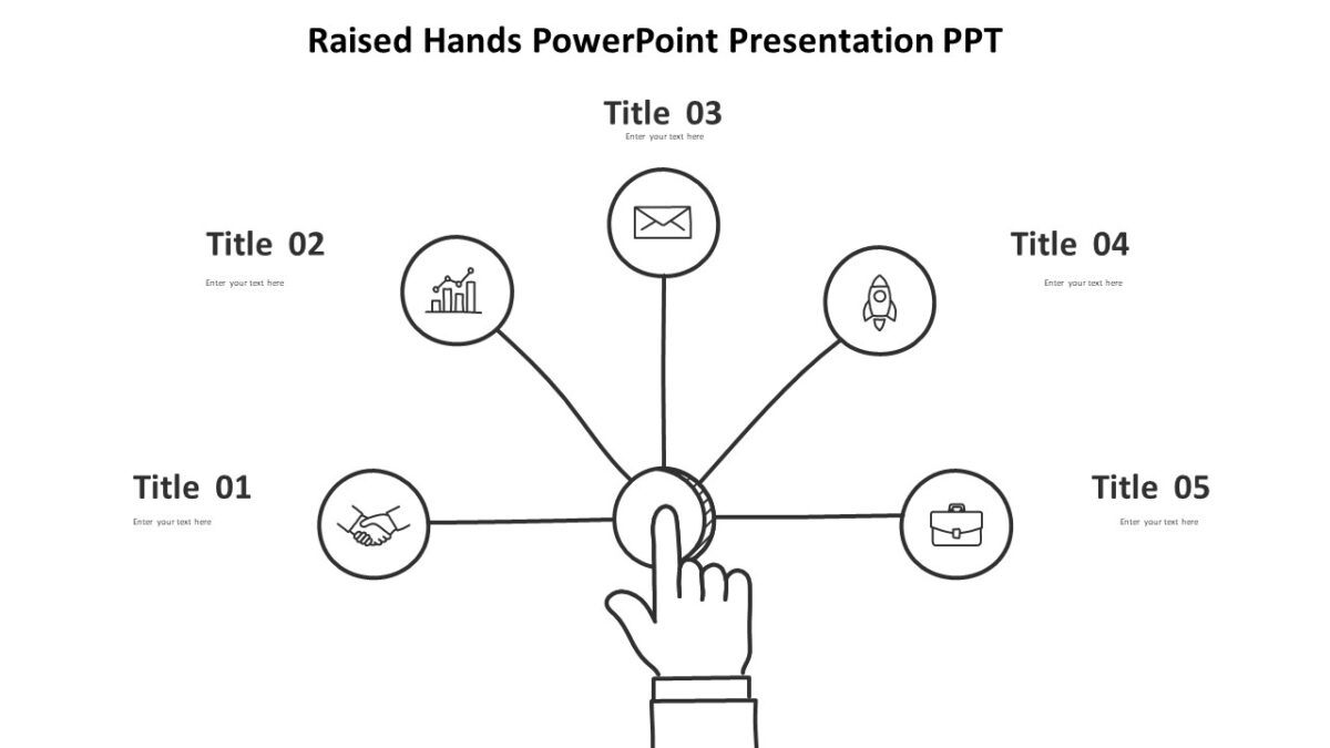 Raised Hands PowerPoint Presentation PPT : 100% Editable PPTx
