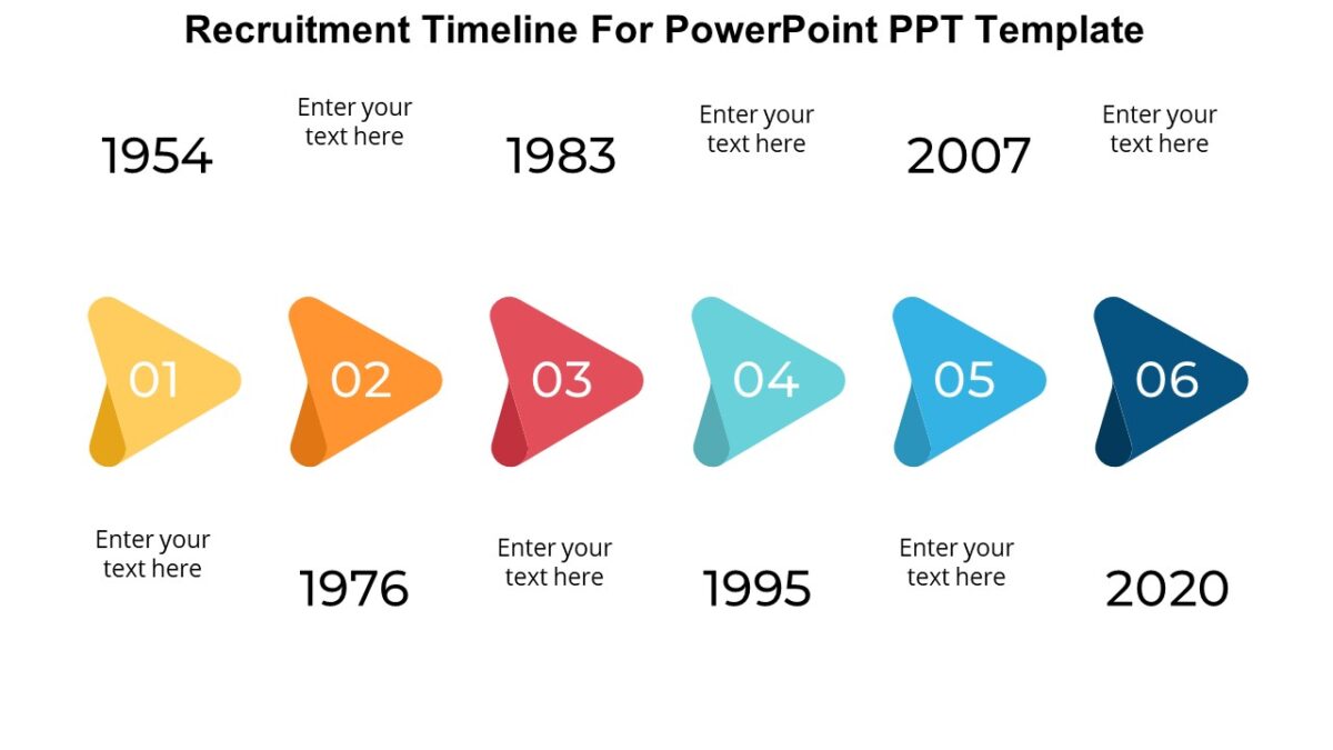 Recruitment Timeline For PowerPoint PPT Template - PPTUniverse