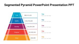 Segmented Pyramid PowerPoint Presentation PPT : 100% Editable PPTx