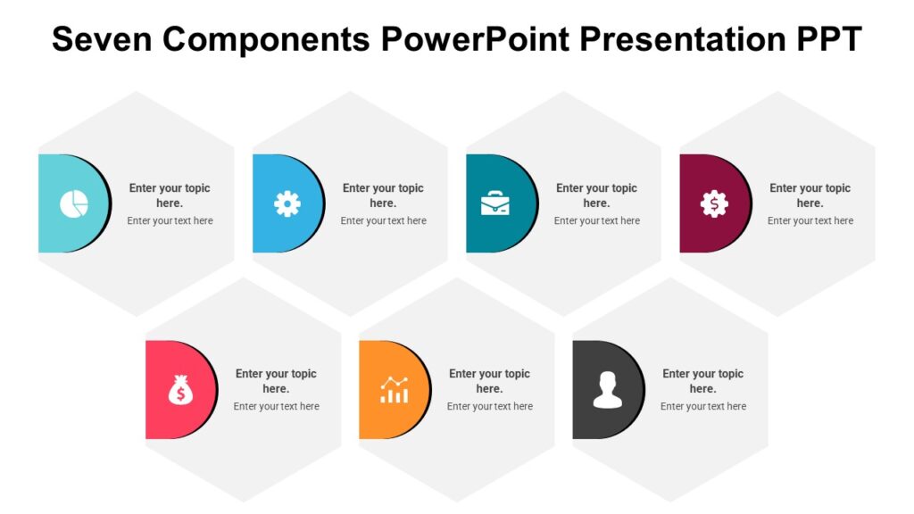 Seven Components PowerPoint Presentation PPT : 100% Editable PPTx