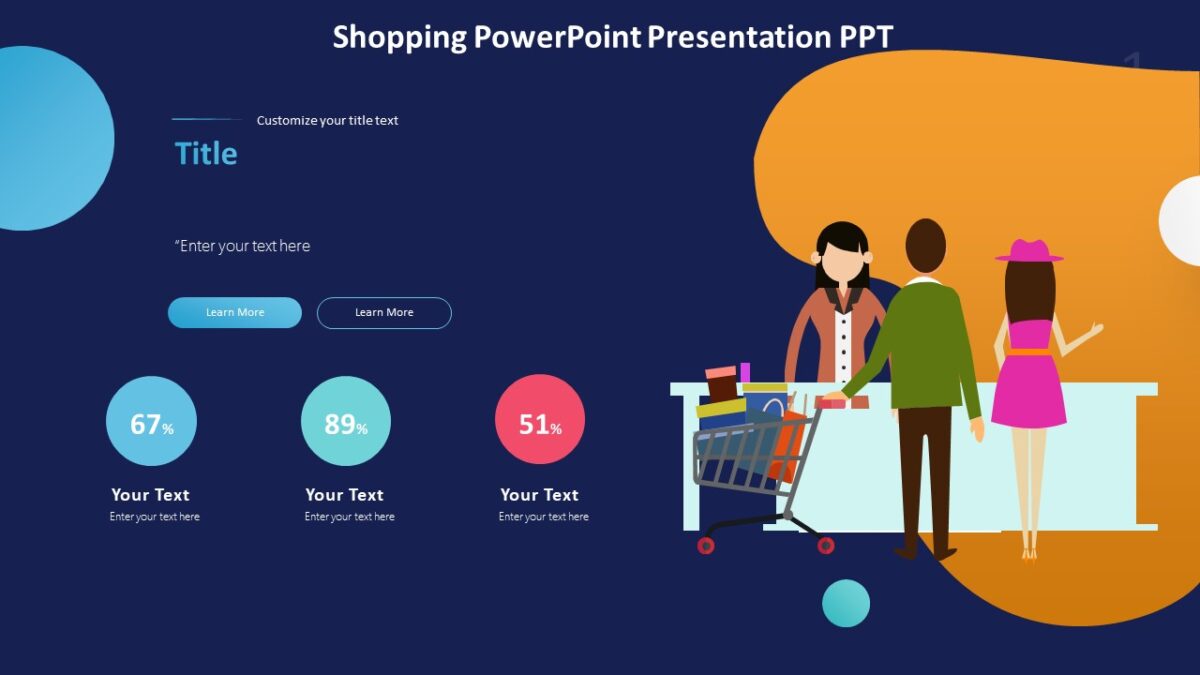 Shopping PowerPoint Presentation PPT : 100% Editable PPTx