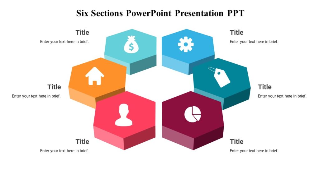 Six Sections PowerPoint Presentation PPT : 100% Editable PPTx