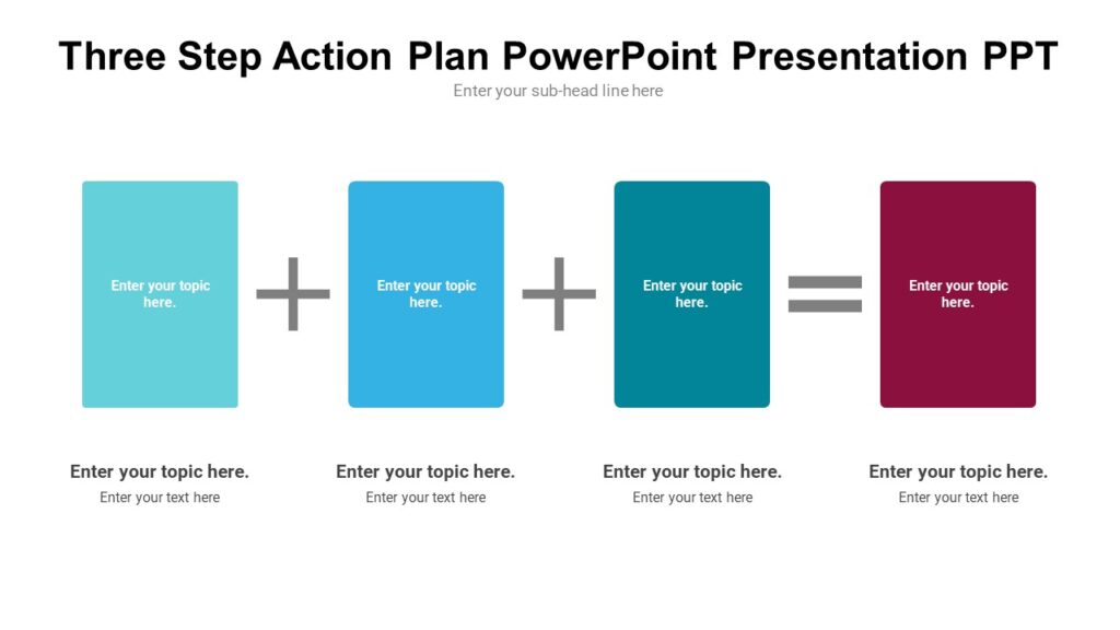 Three Step Action Plan PowerPoint Presentation PPT - PPTUniverse
