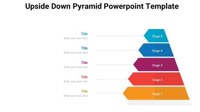 Upside Down Pyramid Powerpoint Template : 100% Editable PPTx