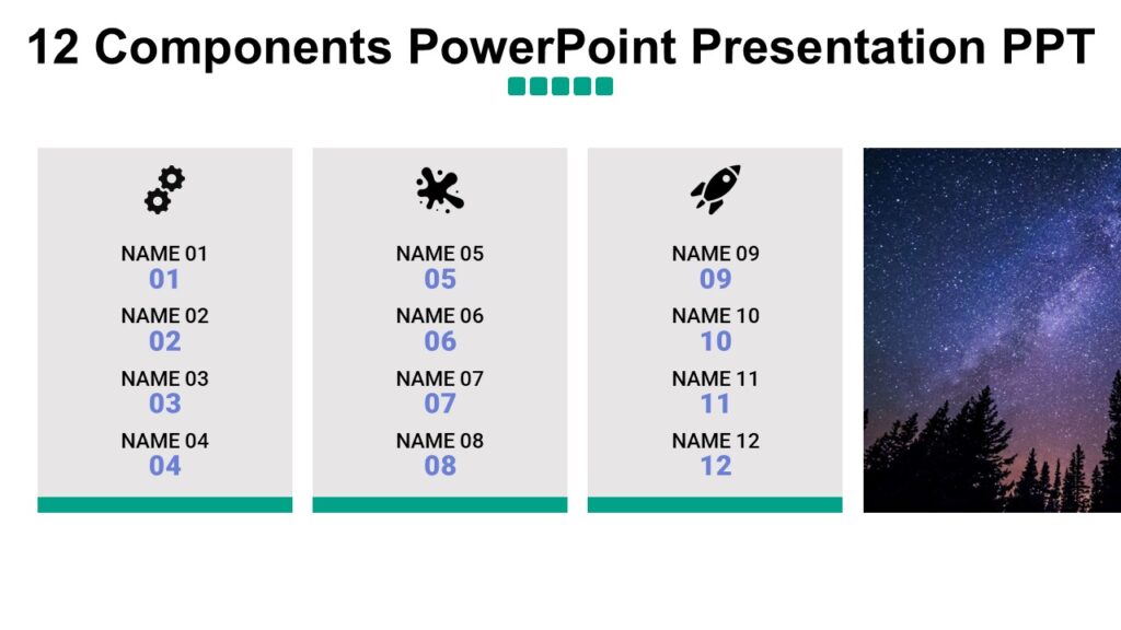 12 Components PowerPoint Presentation PPT - PPTUniverse