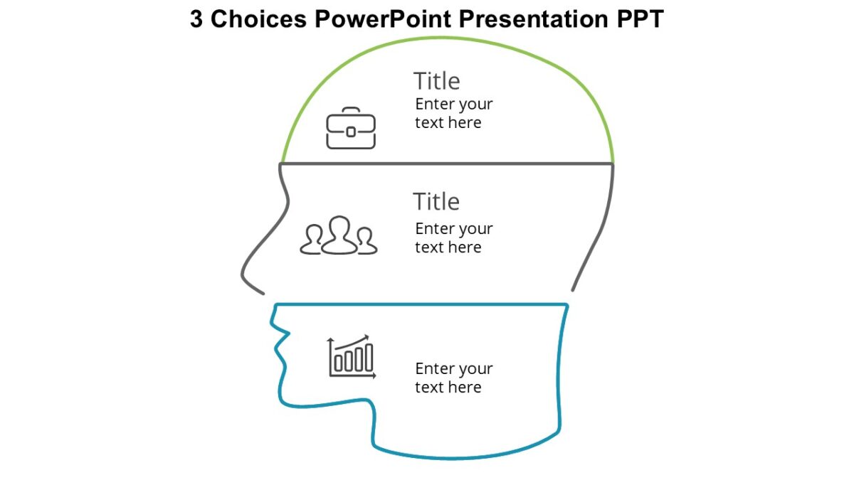 3 Choices PowerPoint Presentation PPT : 100% Editable PPTx